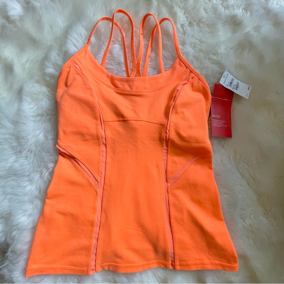 Zella | Tops | Nwt Nordstrom Zella Flex Fit Performance Zeltek Flow In Orange | Poshmark